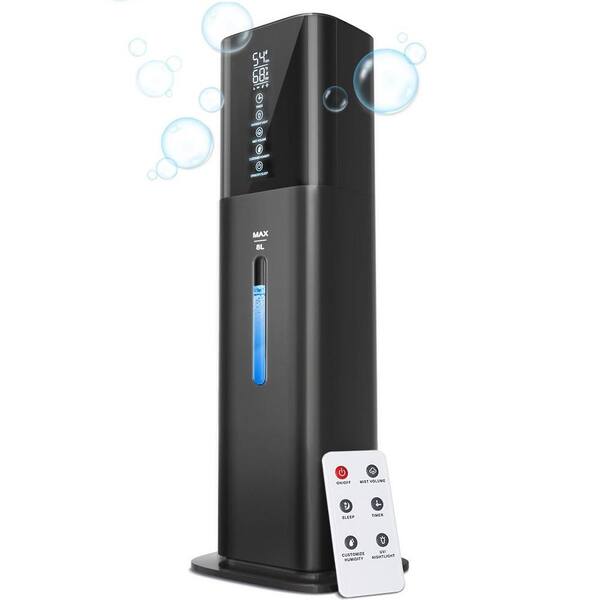 Lukyamzn 2.11 Gal. Ultrasonic Cool Mist Humidifier with 3 Speed ...