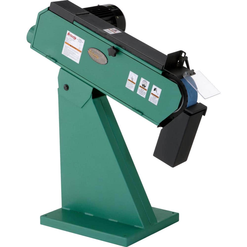 Grizzly Industrial 3 in. x 79 in. 2-Wheel Metal Belt Grinder/Sander ...