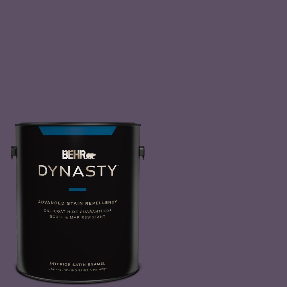 BEHR DYNASTY 1 gal. #660F-7 Napa Grape Satin Enamel Interior Stain ...