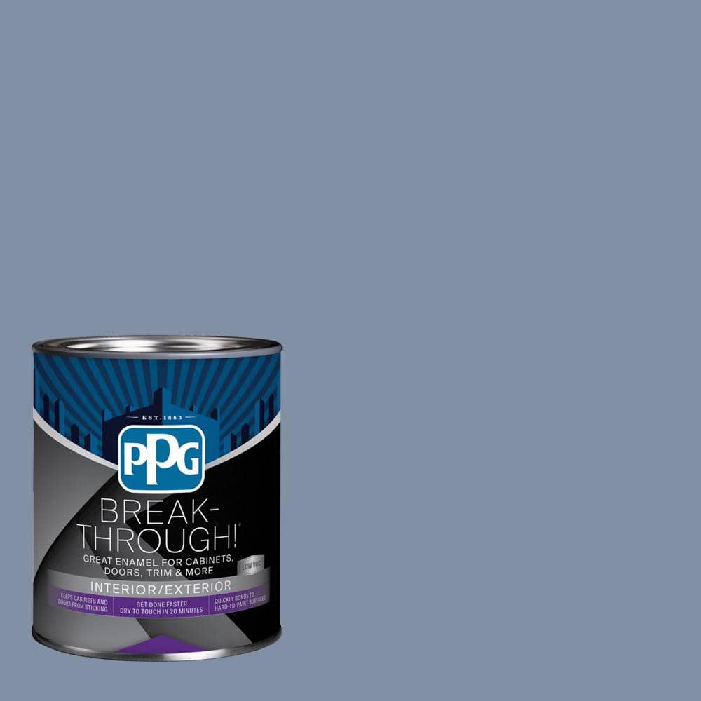 Break-Through! 1 qt. PPG1164-5 Blueberry Muffin Semi-Gloss Door, Trim ...