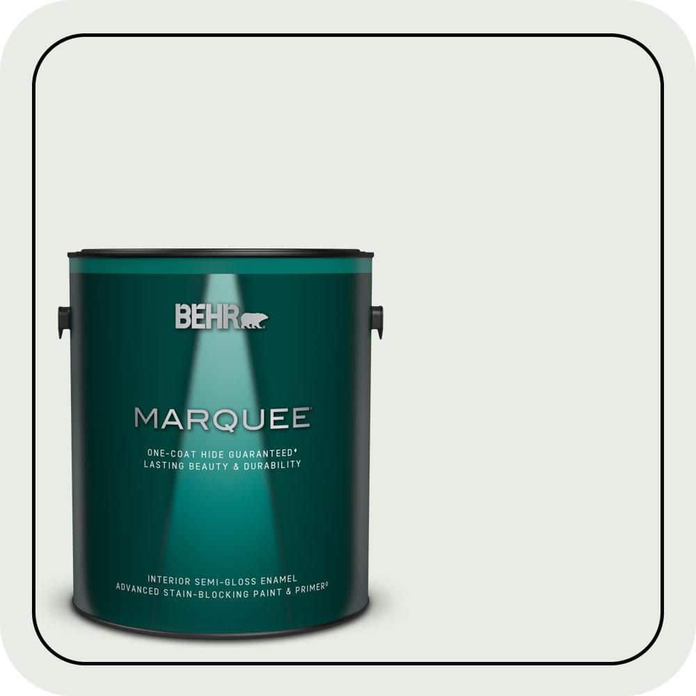 BEHR MARQUEE 1 gal. #BWC-19 Queen Annes Lace Semi-Gloss Enamel Interior ...