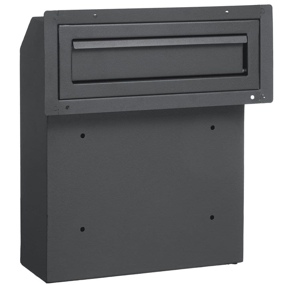 SKYSHALO Through The Door Key Drop Box, Heavy Duty Steel Through the ...