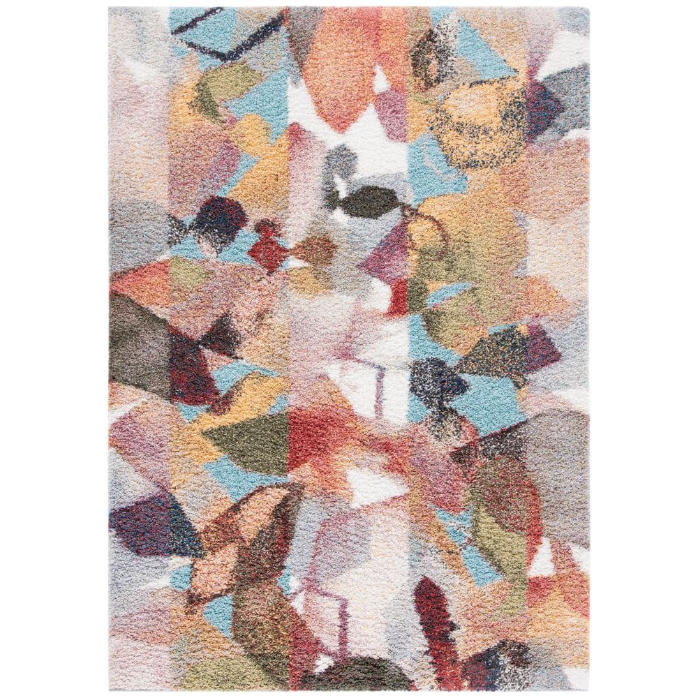 SAFAVIEH Calista 5 ft. x 8 ft. Rust/Gold Abstract Multicolor Area Rug ...