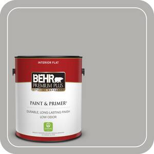 BEHR PREMIUM PLUS 8 oz. #BXC-25 Colonnade Gray Satin Enamel Interior ...