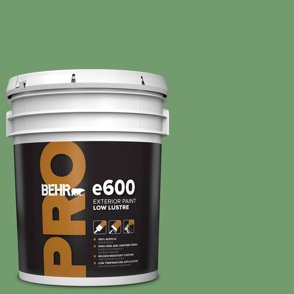 BEHR PRO 5 gal. #450D-6 Shire Green Low Luster Exterior Paint PR62305 ...
