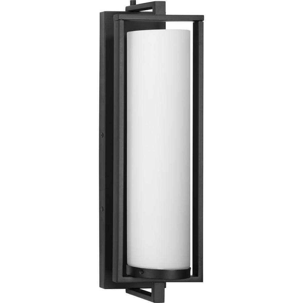 Hampton Bay Libby 20.37 in. 1-Light Large Matte Black Transitional ...