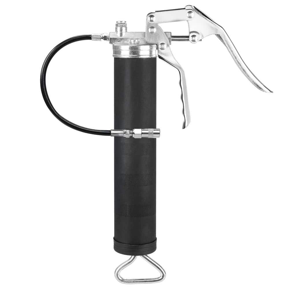 Workforce Heavy-Duty Pistol Grip Grease Gun with 12 in. Flex Extension ...