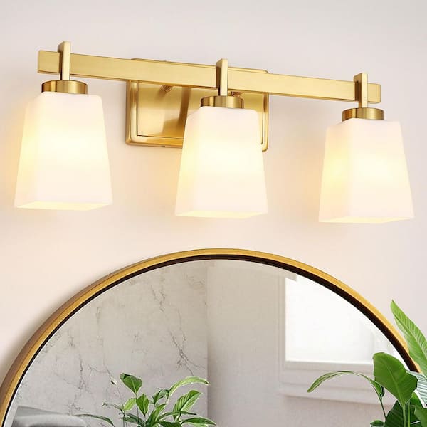 Brushed Gold - Vanity Lighting - The Home Depot