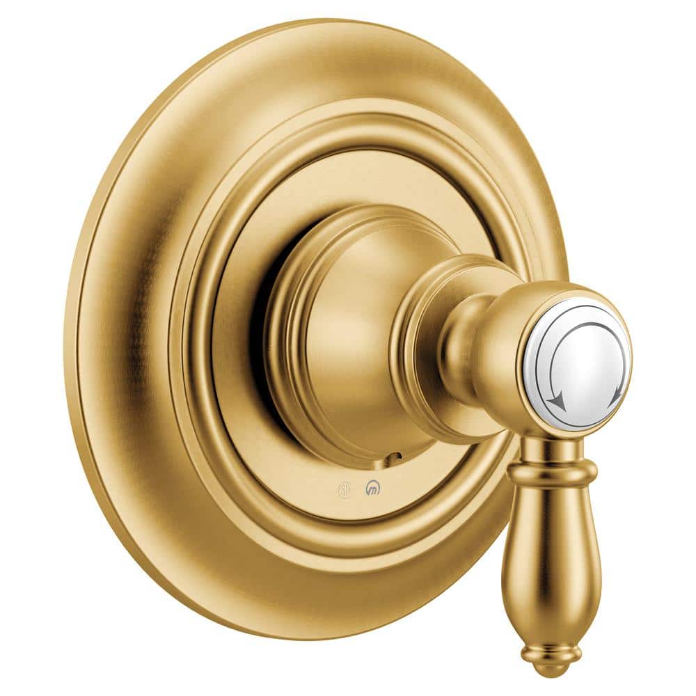 MOEN 1-Handle Valve in Brushed Gold Weymouth M-CORE Transfer Trim Kit ...
