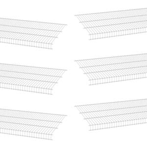 ClosetMaid ShelfTrack 72 in. L x 12 in. D White Heavy-Duty Wire Closet ...