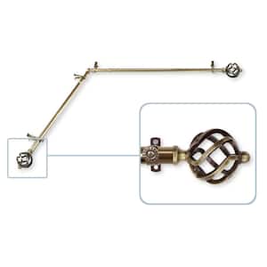 Rod Desyne 1 in. Pipe Bay Window Single Curtain Rod 23 in. - 41 in., 41 ...
