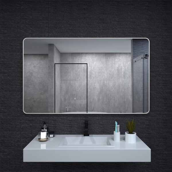 niveal 60 in. W x 36 in. H Rectangular Framed Wall Bathroom Vanity ...