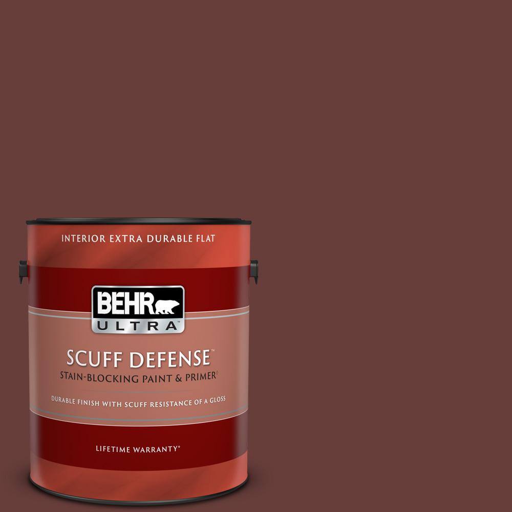 BEHR ULTRA 1 gal. #PPU2-01 Chipotle Paste Extra Durable Flat Interior ...