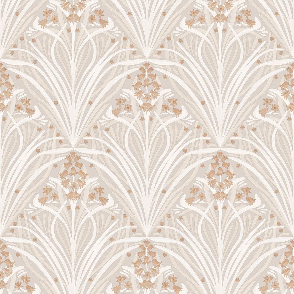 Veer Decor Victorian Bloom White Wallpaper Sample VREL07-166W1 - The ...