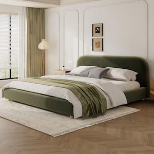 CHRISTOPHER KNIGHT HOME Solara Modern Olive Green Boucle Fabric ...