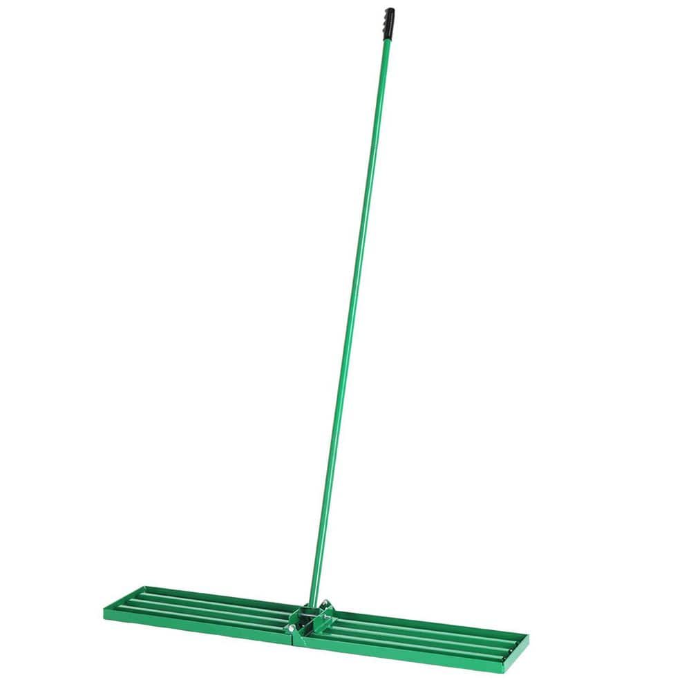 Karl home 30 in. x 10 in. x 72 in. Iron Lawn Leveling Rake K1G54000181 ...