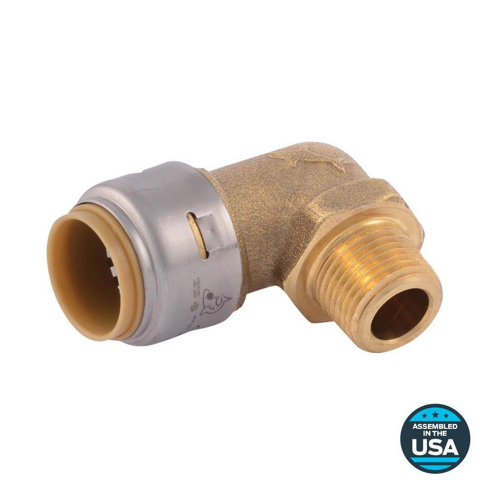 Reviews For Sharkbite Max 1 2 In Push To Connect X 3 8 In Mip Brass