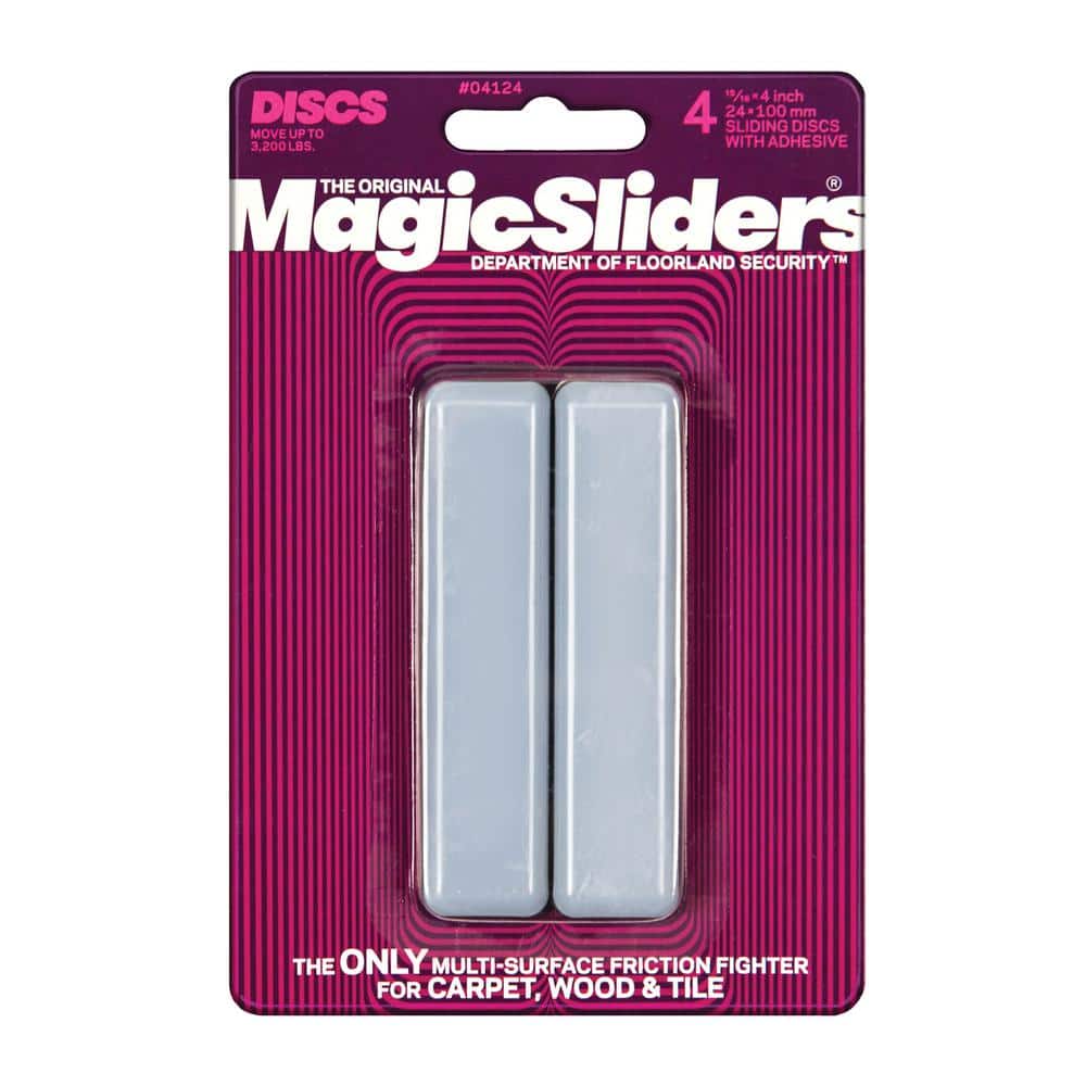 4 in. x 15/16 in. Rectangle Magic Sliders (4-Pack) 04124 - The Home Depot