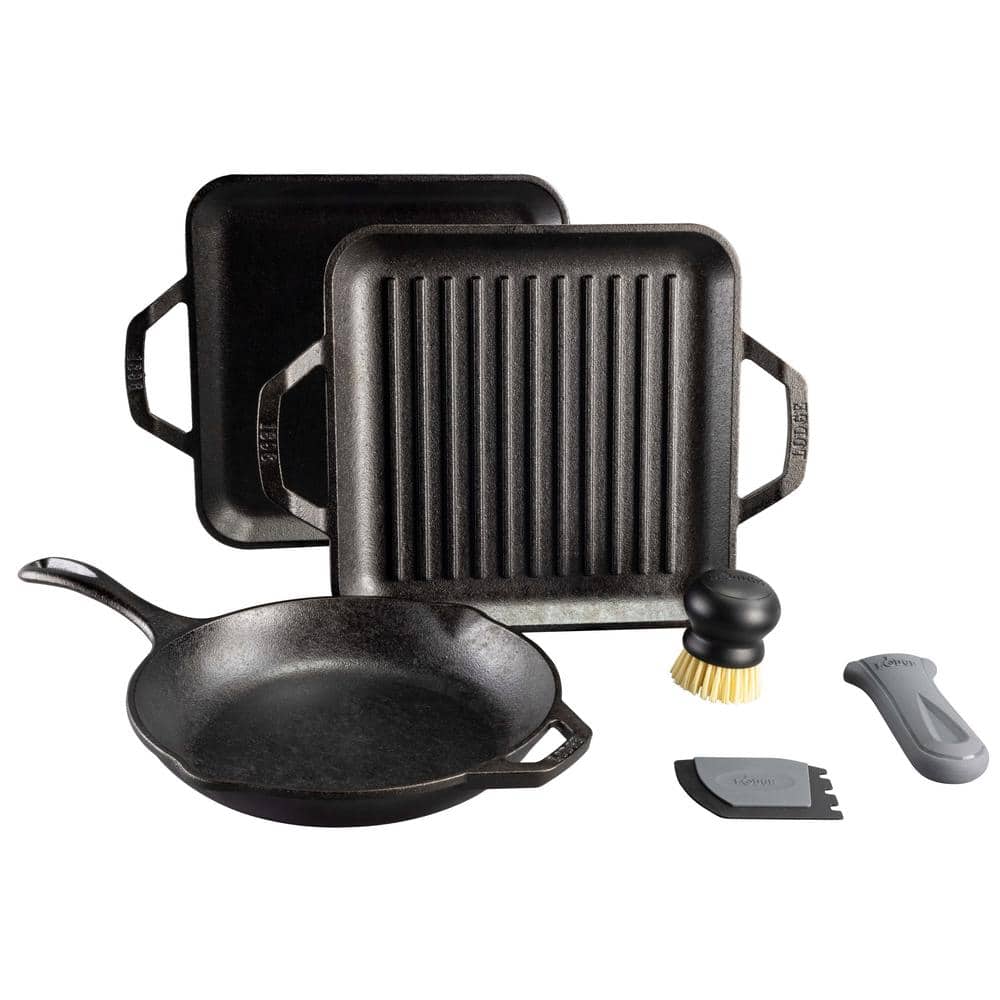 Lodge Cast Iron Chef Collection Gourmet Set LC6GMSETA - The Home Depot