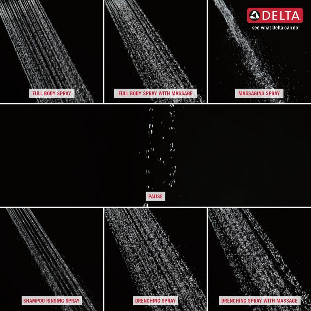 7-Spray Wall Mount Handheld Shower Head 1.8 GPM in Chrome Best Deals ...