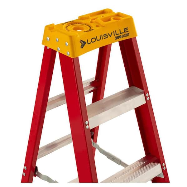 Louisville Ladder Fm1406hd 6 Ft Fiberglass Twin Front Step
