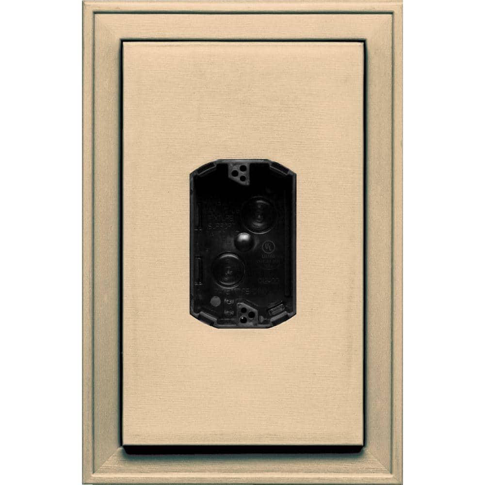 Builders Edge 8.125 in. x 12 in. #045 Sandstone Maple Jumbo Electrical ...