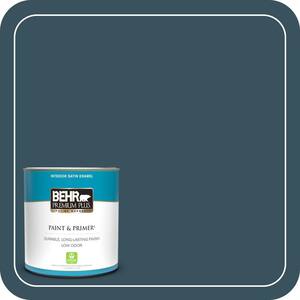 BEHR ULTRA 1 gal. #PPU13-20 Restless Sea Extra Durable Satin Enamel ...