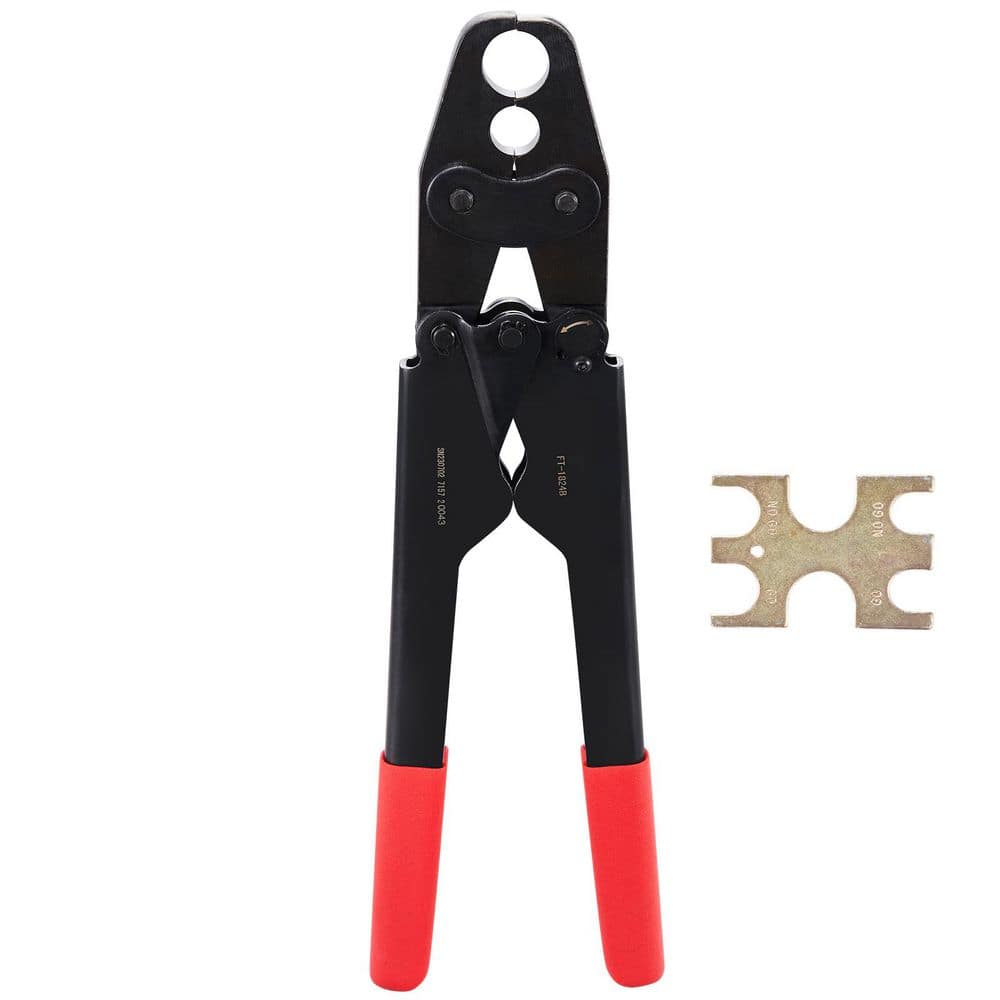 SKYSHALO PEX Crimping Tool Dual Head Combo PEX Crimper Wrench for 1/2 ...