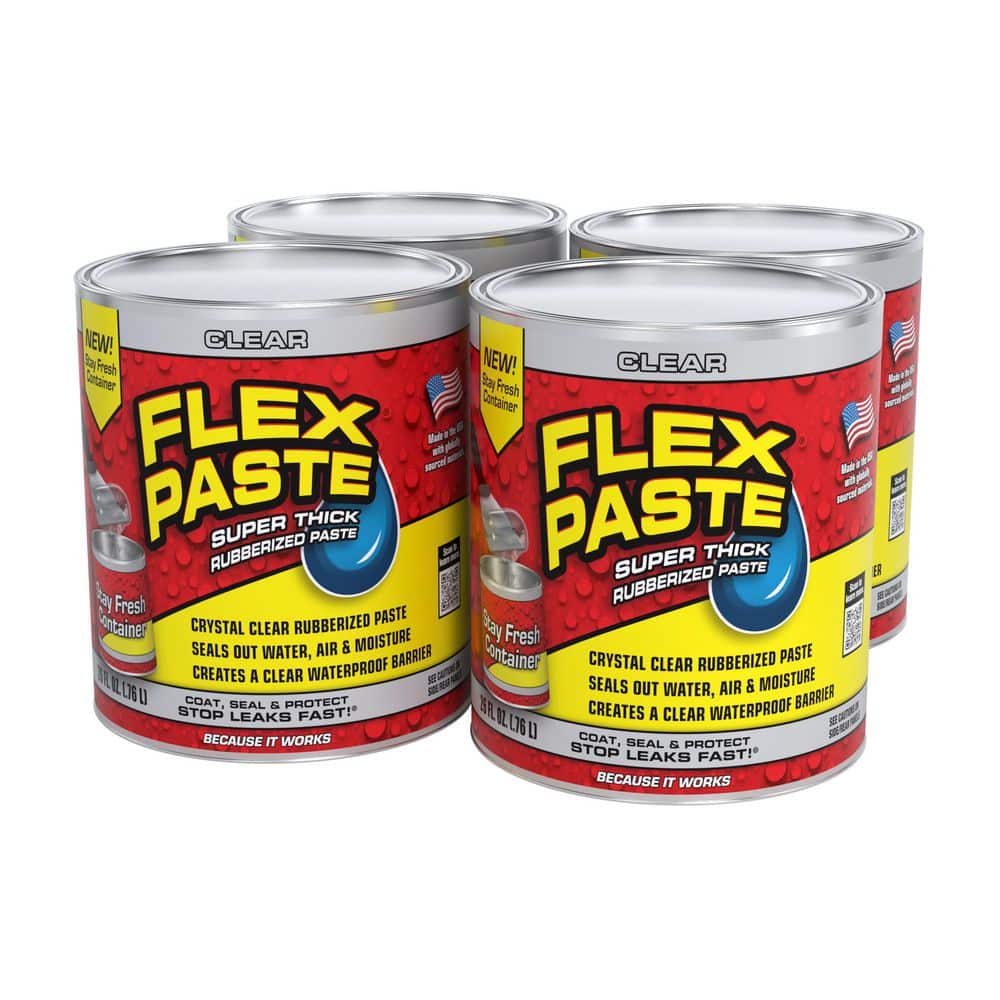 Flex Seal Family of Products Flex Paste Clear 26 Fl oz. (4-Pack ...