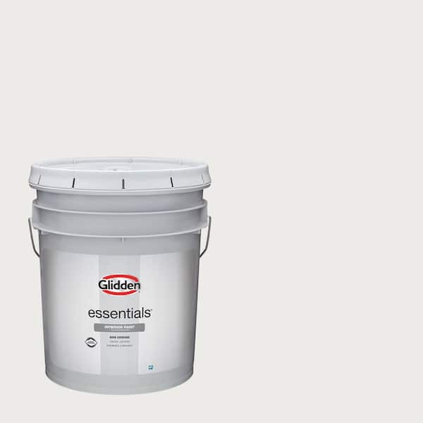 Glidden Essentials 5 gal. PPG1002-1 Silver Feather Flat Interior Paint ...