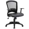 MODWAY Pulse Vinyl Office Chair in Black EEI-756-BLK - The Home Depot