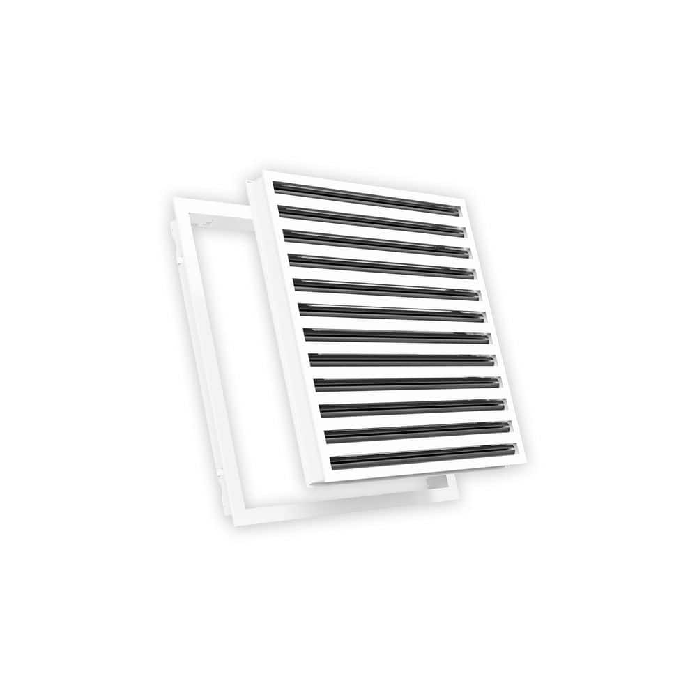 QuietCool 20 in. x 20 in. Aluminum Wall/Ceiling Linear Slot Diffuser in ...