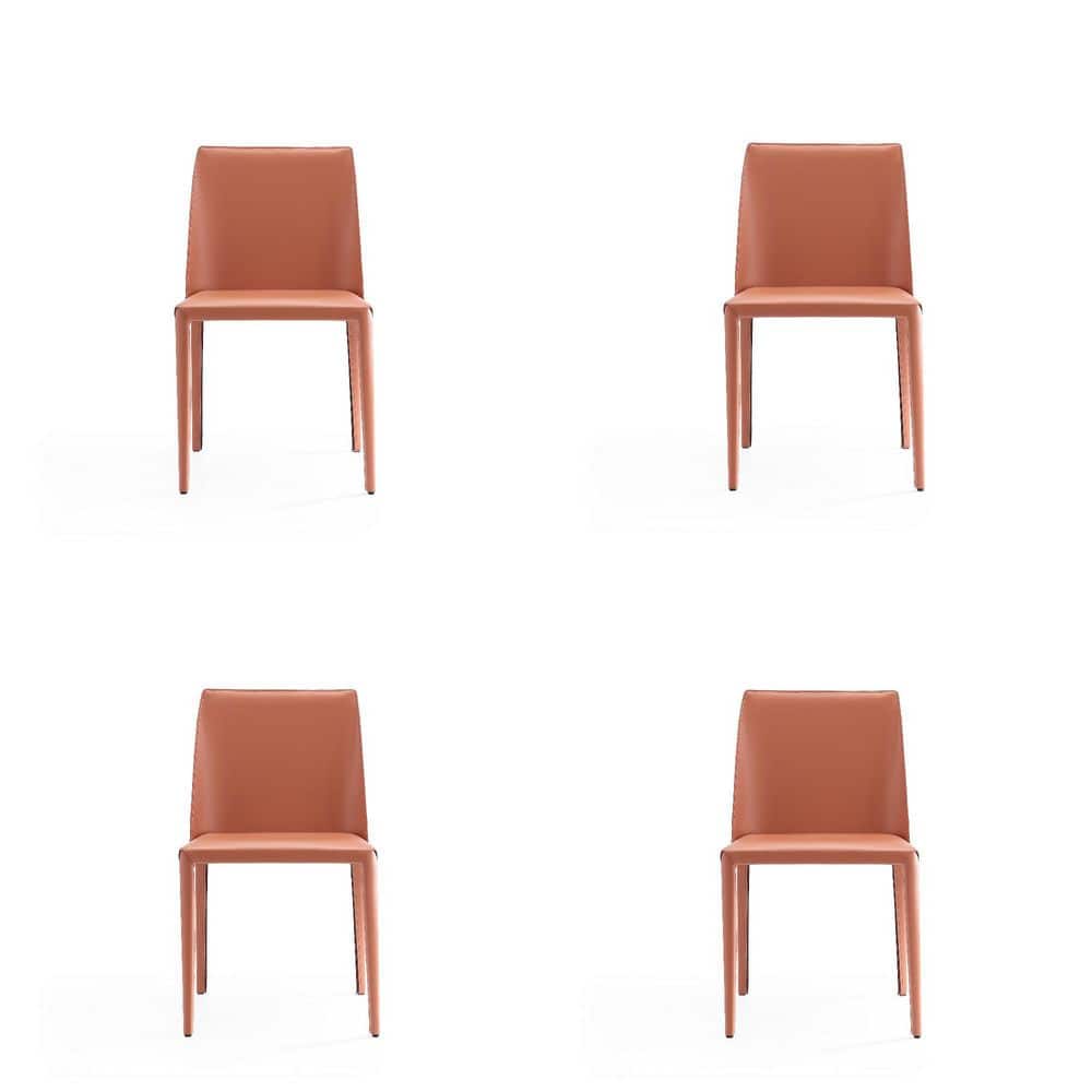 Manhattan Comfort Paris Modern Clay Faux Leather Upholstered Dining ...