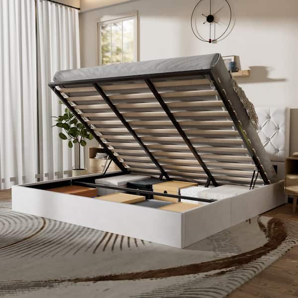 King size lift up bed frame store