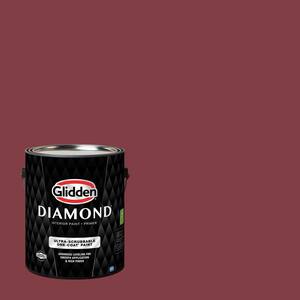 Glidden Diamond 1 qt. PPG1052-7 Ruby Lips Satin Interior Paint with ...