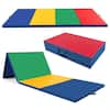 HONEY JOY 10 ft. x 4 ft. x 2 in. 4-Panel Folding Exercise Mat with ...