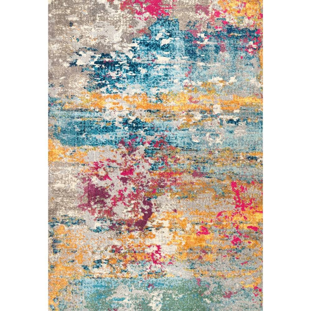 nuLOOM Monet Multicolor 12 ft. x 15 ft. Modern Abstract Area Rug ...