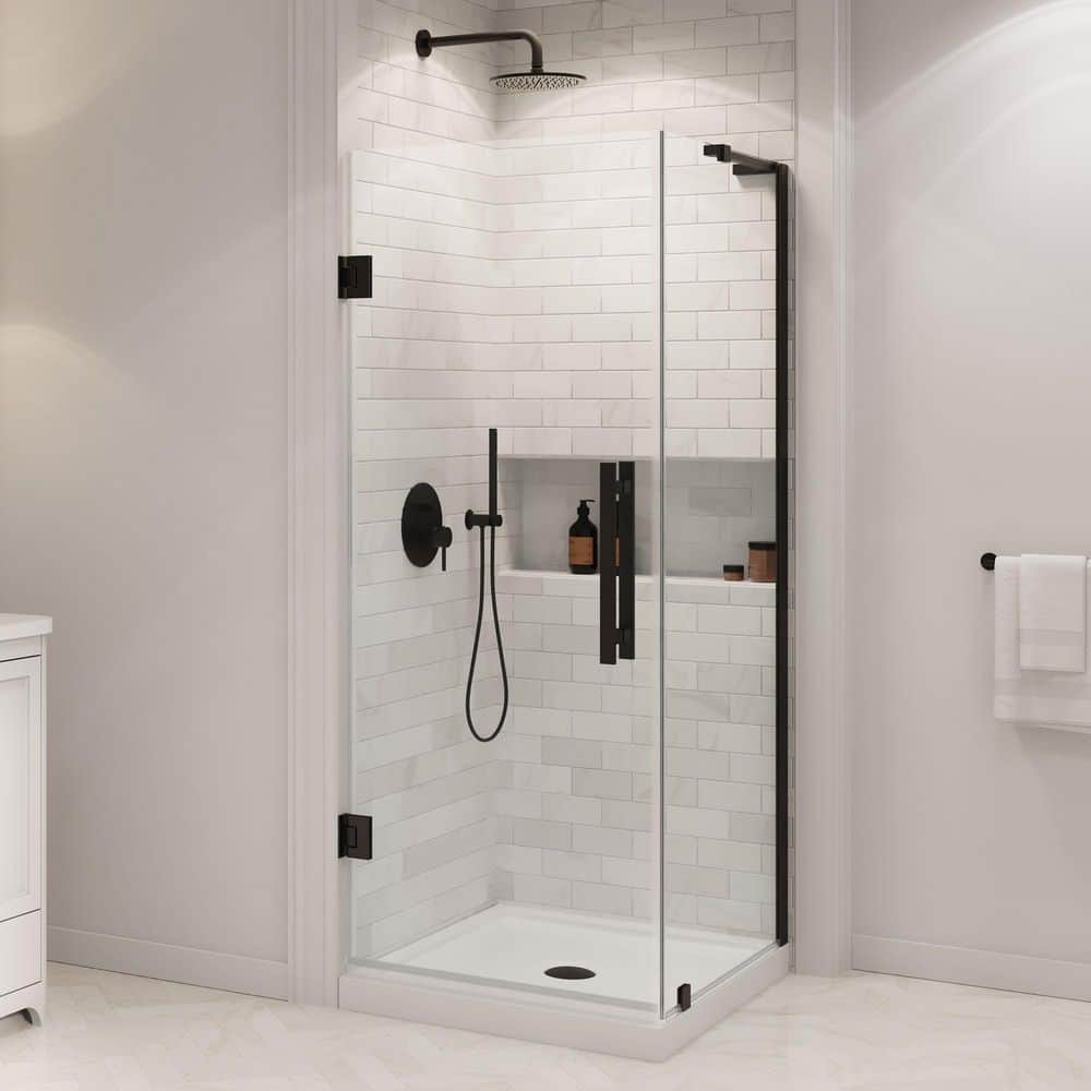 OVE Decors Panama 32 in. L x 32 in. W x 72.01 in. H Corner Shower Kit ...