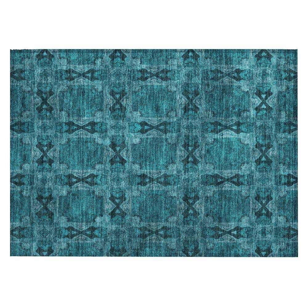 Addison Rugs Chantille ACN564 Teal 1 ft. 8 in. x 2 ft. 6 in. Machine ...