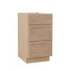 Hampton Bay Sinclair 18 in. W x 24 in. D x 34.5 in. H Assembled Drawer Base Kitchen Cabinet in ...