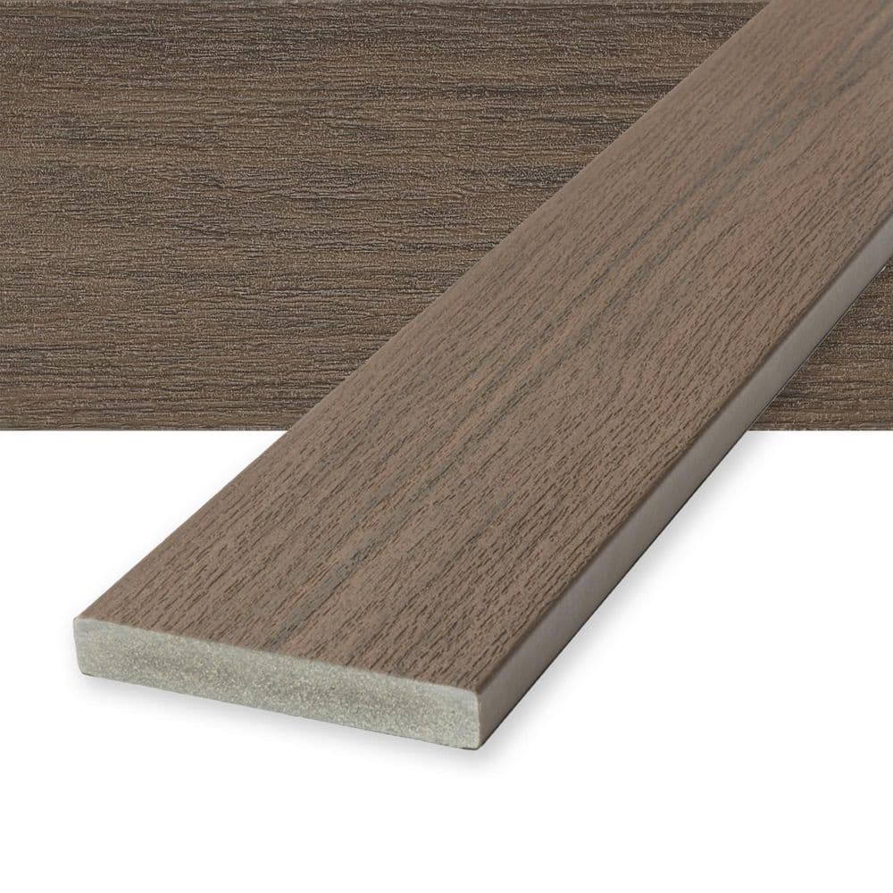 Deckorators Vista 1 in. x 6 in. x 16 ft. Ironwood Brown Square Edge ...