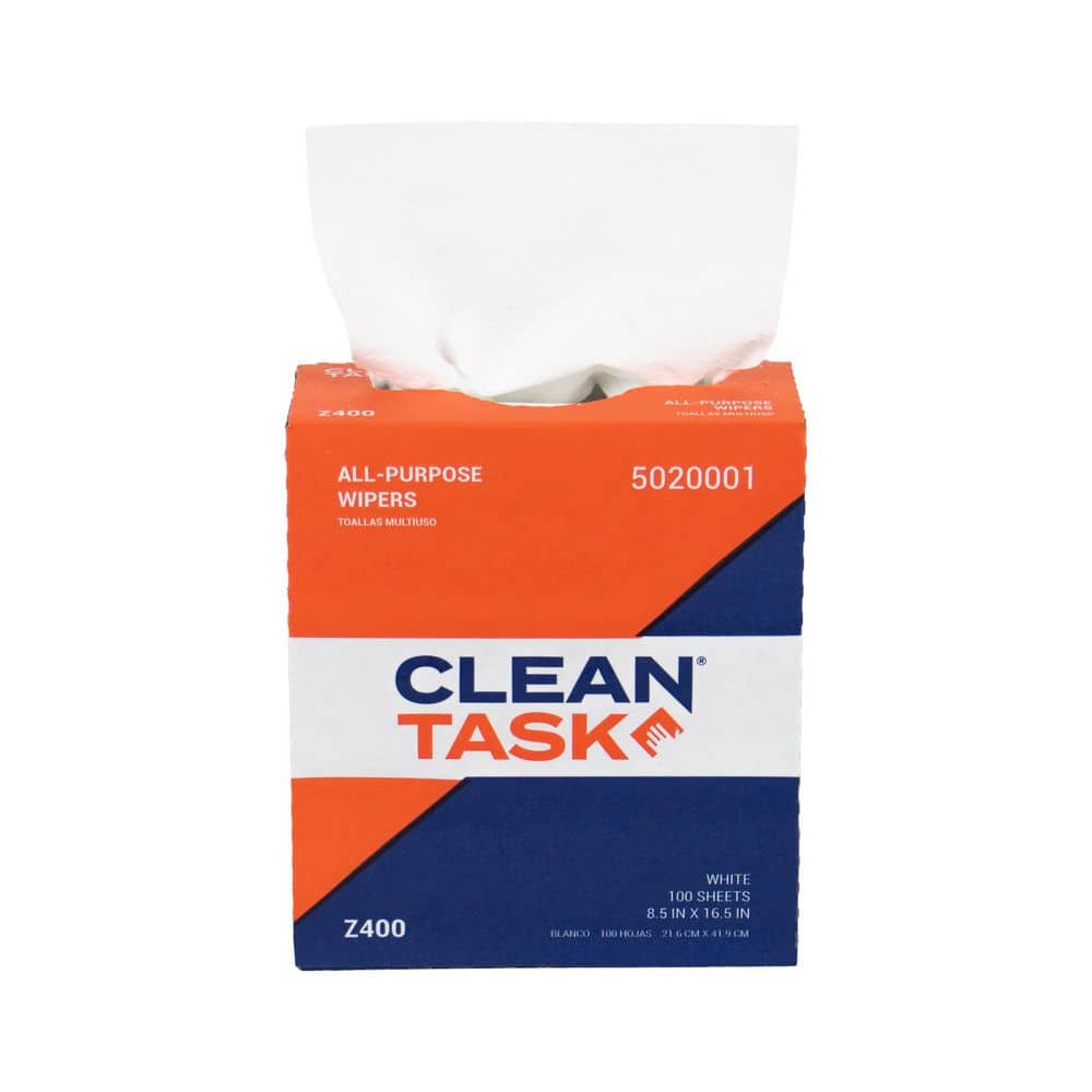 CLEAN TASK Z400 Interfold Wipers (100-Count; 8 Boxes Per Case; 800 ...