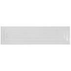 Ivy Hill Tile Mawr White 5.9 in. x 0.31 in. Polished Fluted Ceramic ...