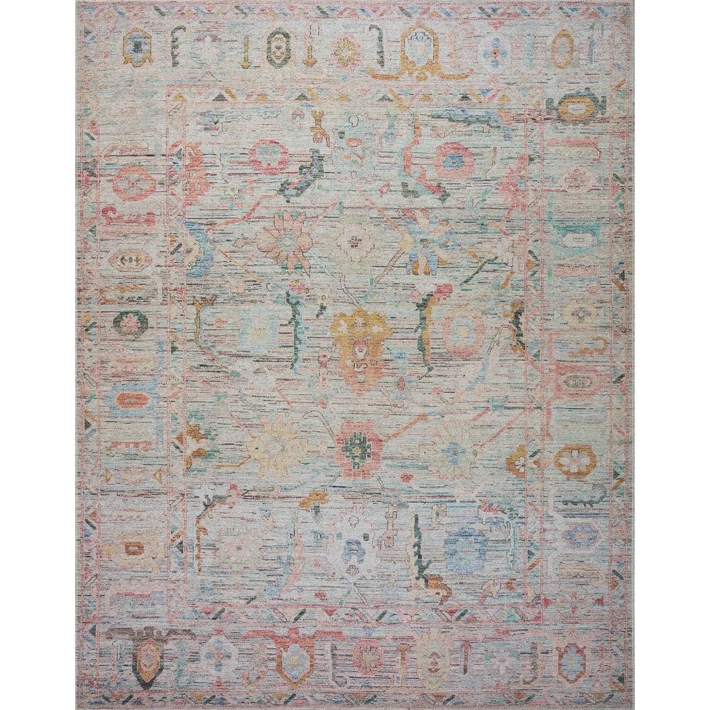 Loloi Elysium Multi/Fiesta 7 ft. 6 in. x 9 ft. 6 in. Printed Vintage ...