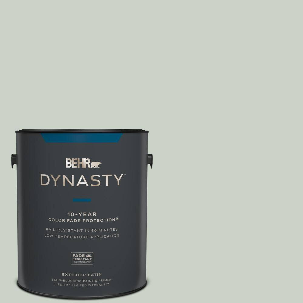 BEHR DYNASTY 1 gal. #MQ3-48 Shy Green Satin Enamel Exterior Stain ...