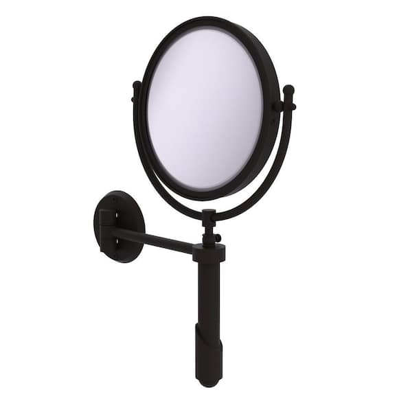 Allied Brass Soho 8in. W x 15in. H Round Framed Wall Mounted Magnifying ...