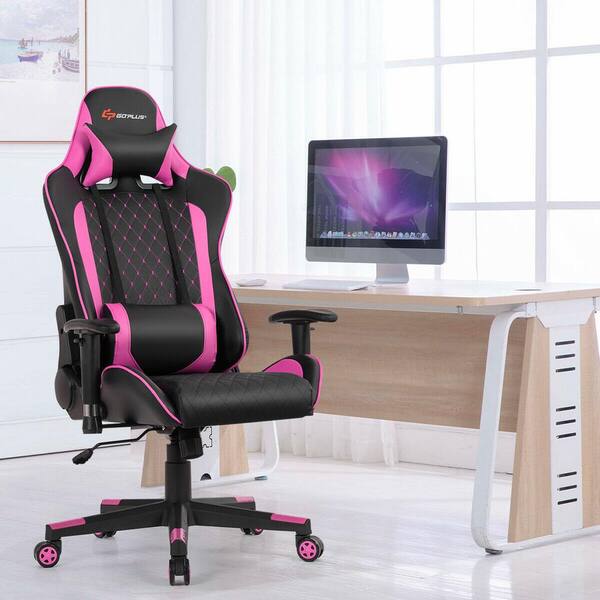 Hot pink and black gaming chair store