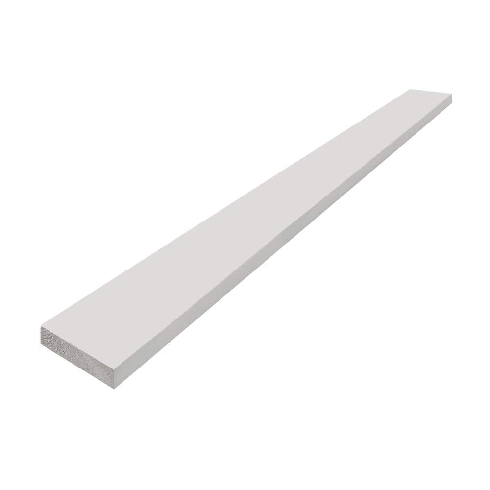 Edge 2 in. x 6 in. x 16 ft. Primed Wood Fascia Trim Board (Actual: 1. ...