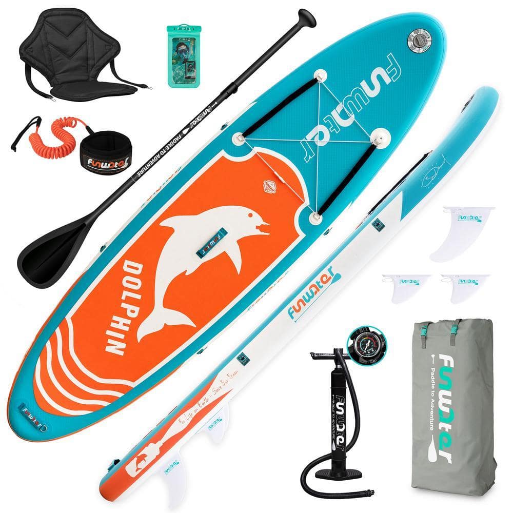 Wildaven 10 ft. 330 lb. Capacity Inflatable Kayak with Waterproof ...
