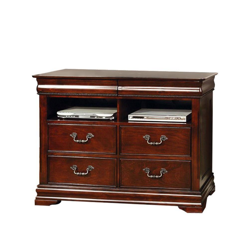 Benjara Brown 4-Drawer 50 in. Wide Chest of Drawers BM137490 - The Home ...